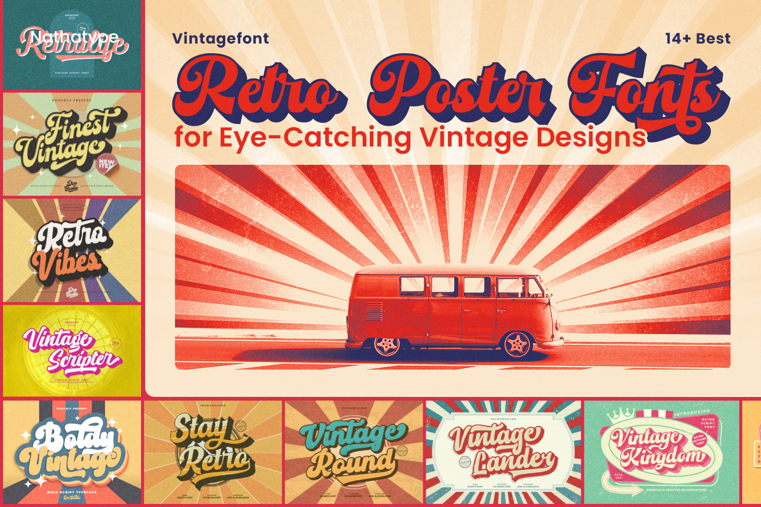 14+ Best Retro Poster Fonts for Eye-Catching Vintage Designs